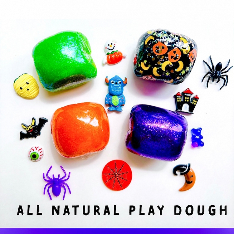 Trick or Treat Halloween Play Dough Kit – Spooky Sensory Set & Fun ...